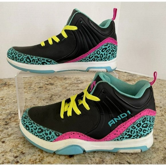 And1 | Shoes | And High Top Leopard Print Trainers Girls 5 | Poshmark